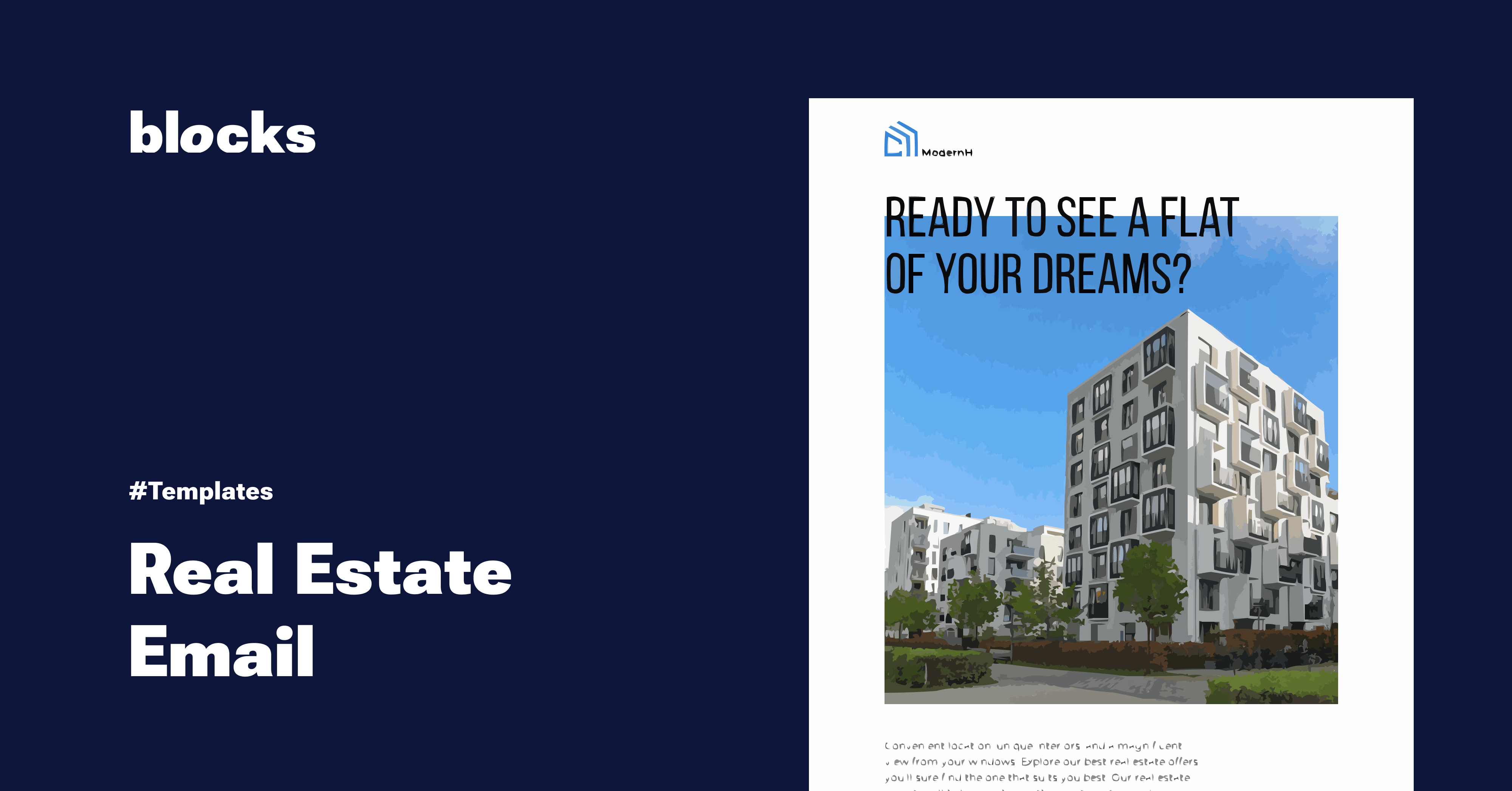 Effective Real Estate Email Template for Success - Blocks