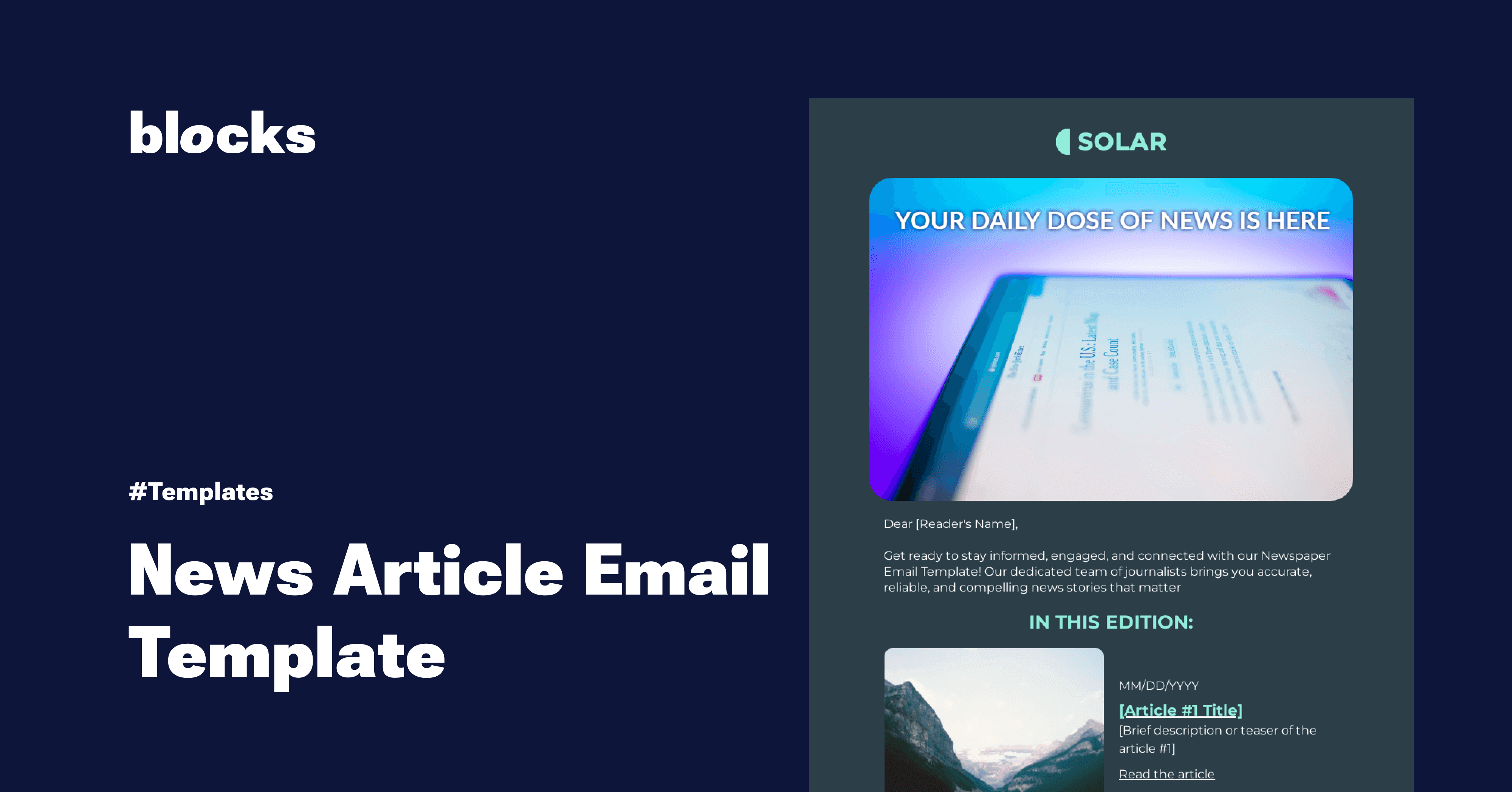 Your Daily News Digest: Discover Our Newspaper Email Template - Blocks