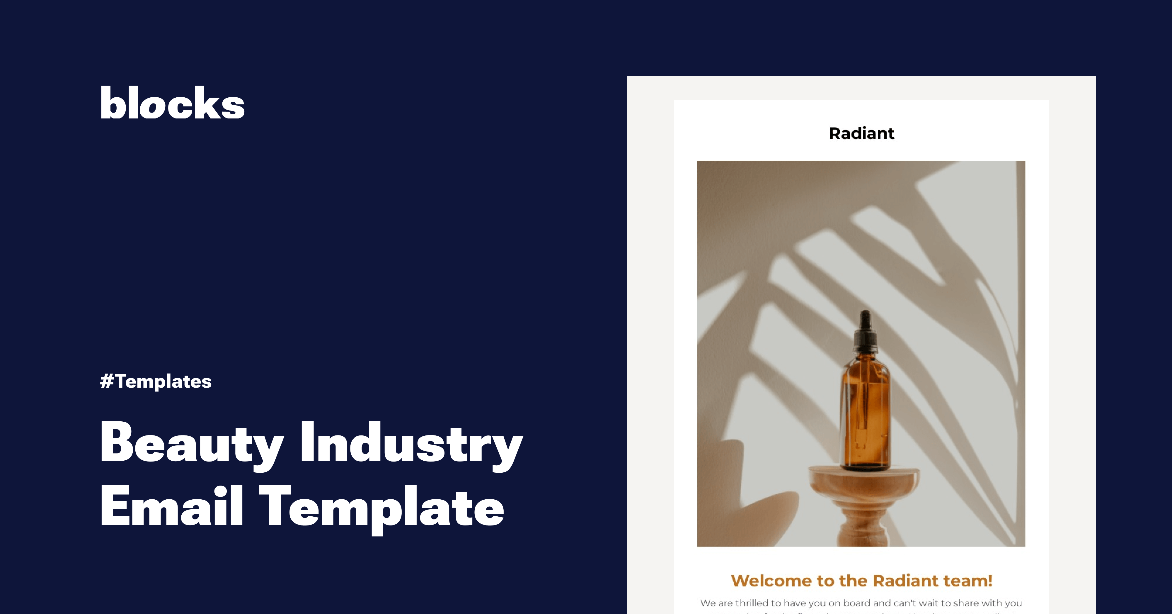 Glowing Beauty: Email Templates for the Beauty Industry - Blocks