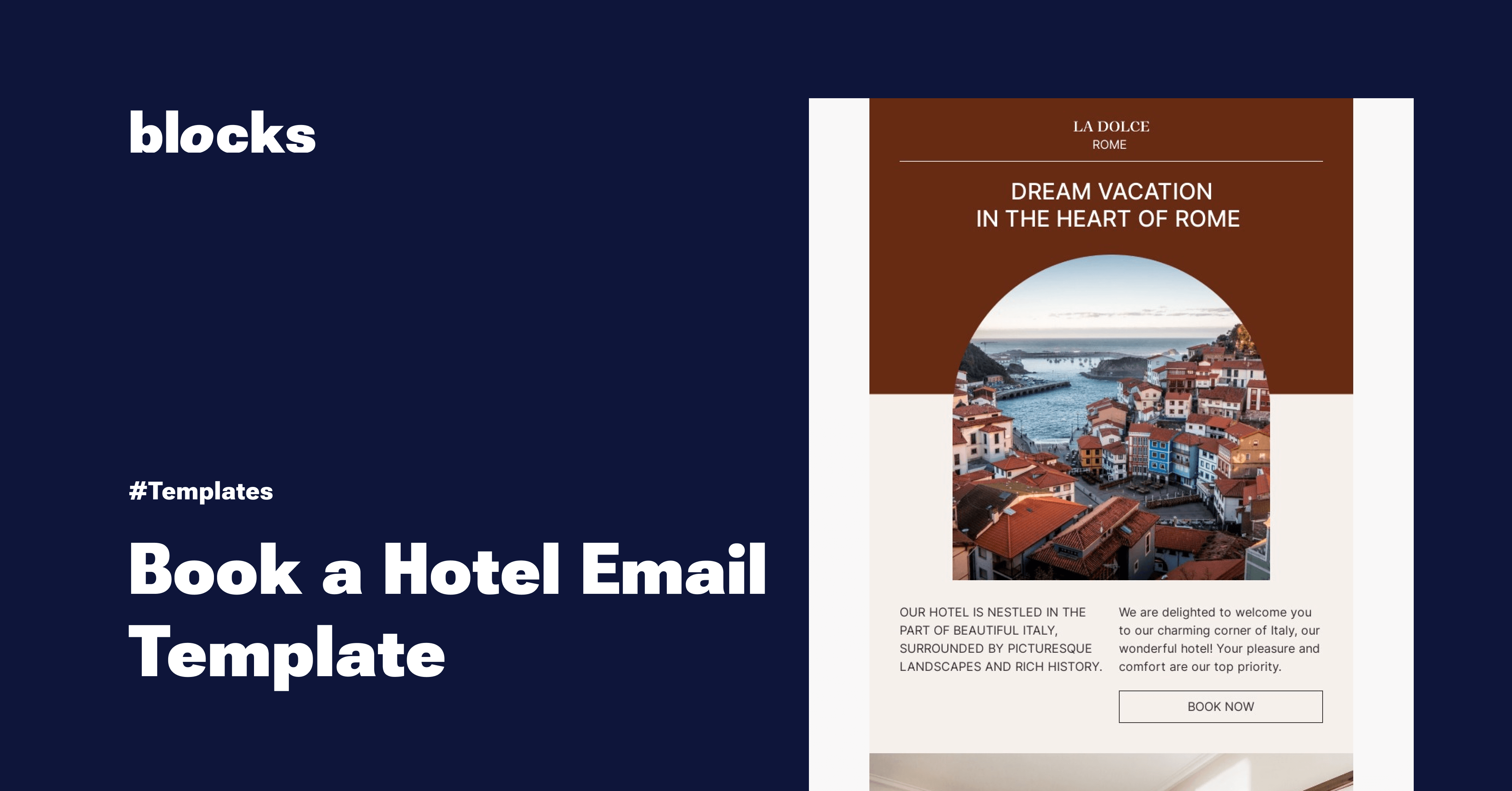 Effortless Booking Communication w/ Book a Hotel Email Template - Blocks