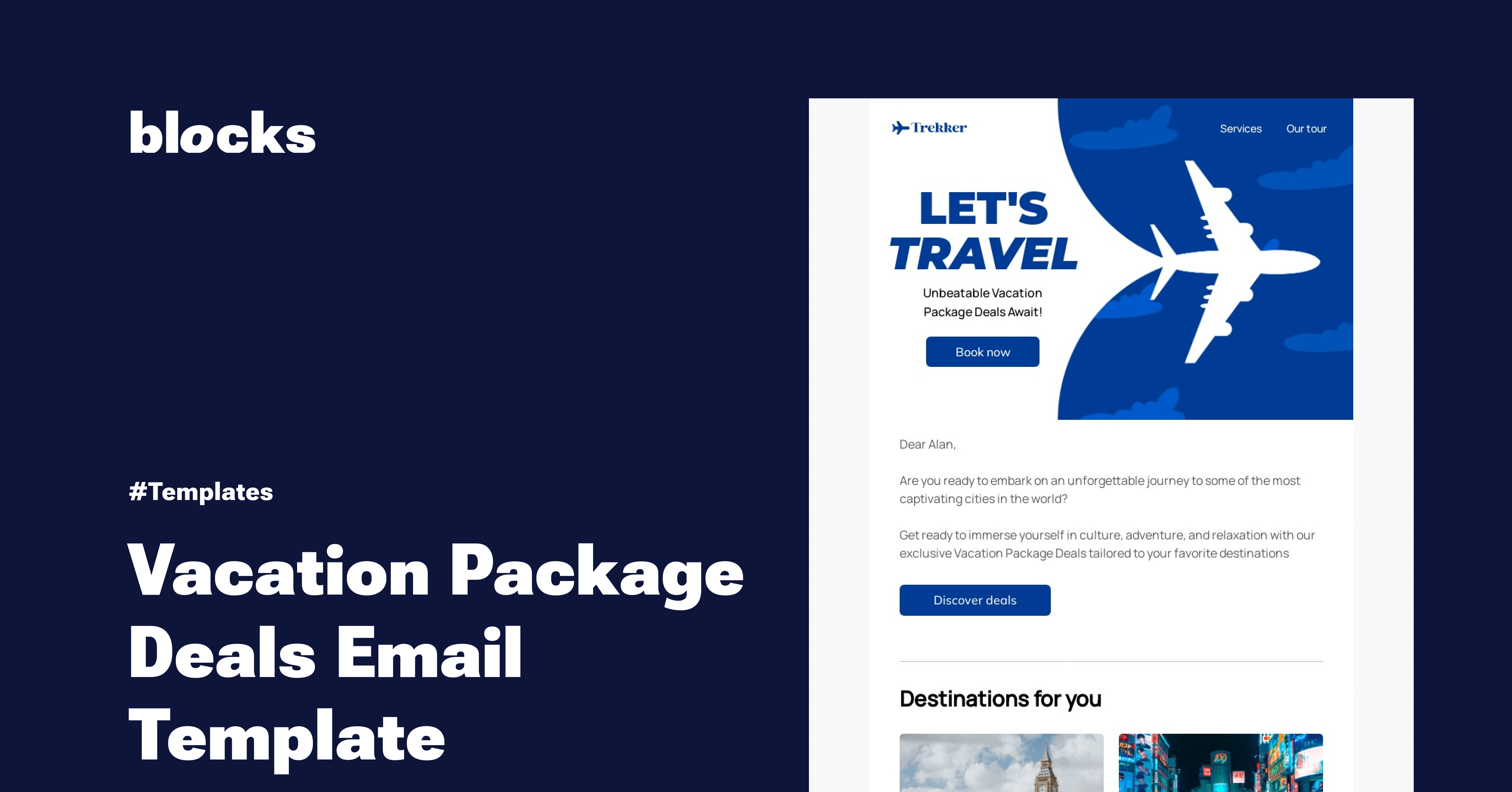 Email Template for Vacation Deals by Blocks - Blocks