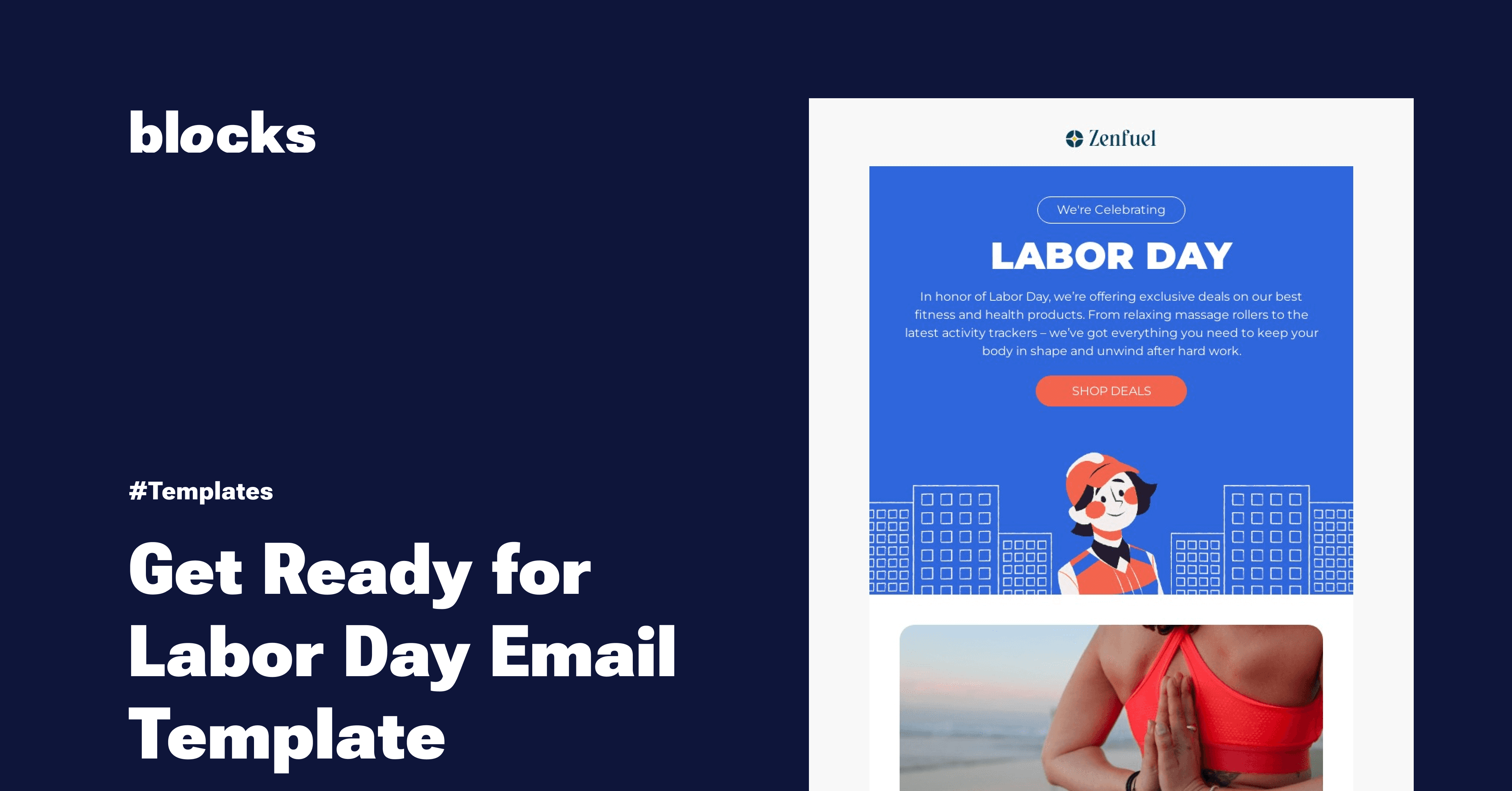 Get Ready For Labor Day Email Template | Blocks No-Code Builder - Blocks
