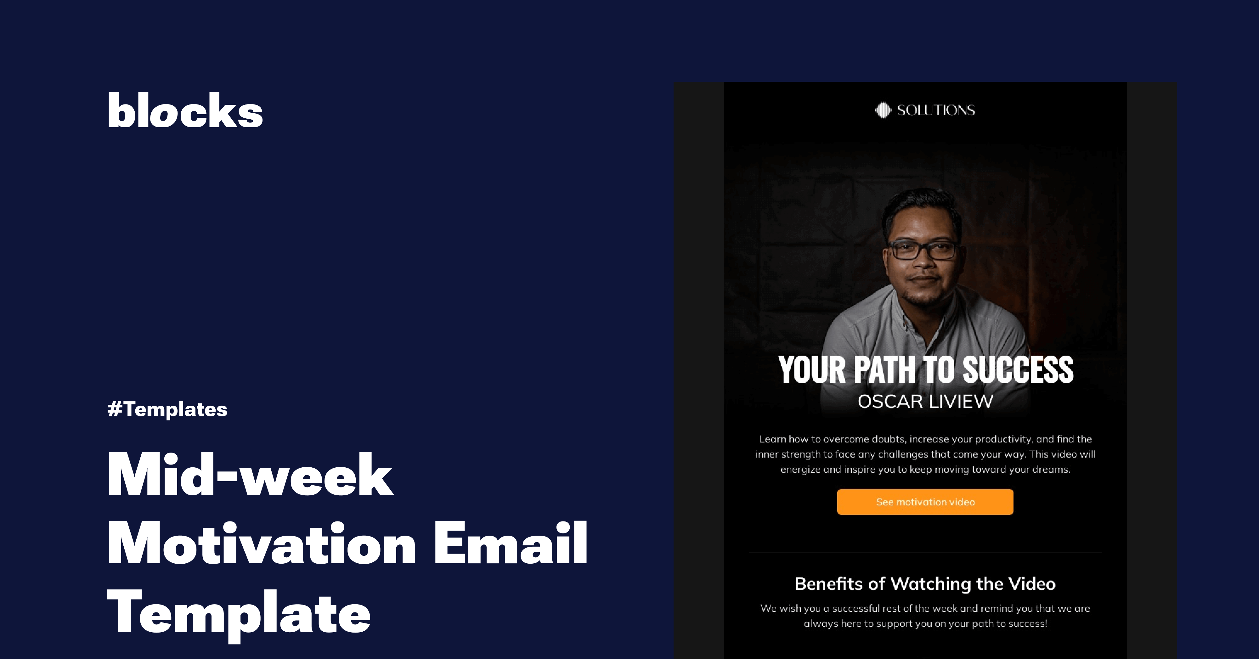 Mid-week Motivation Email Template | Boost Productivity - Blocks