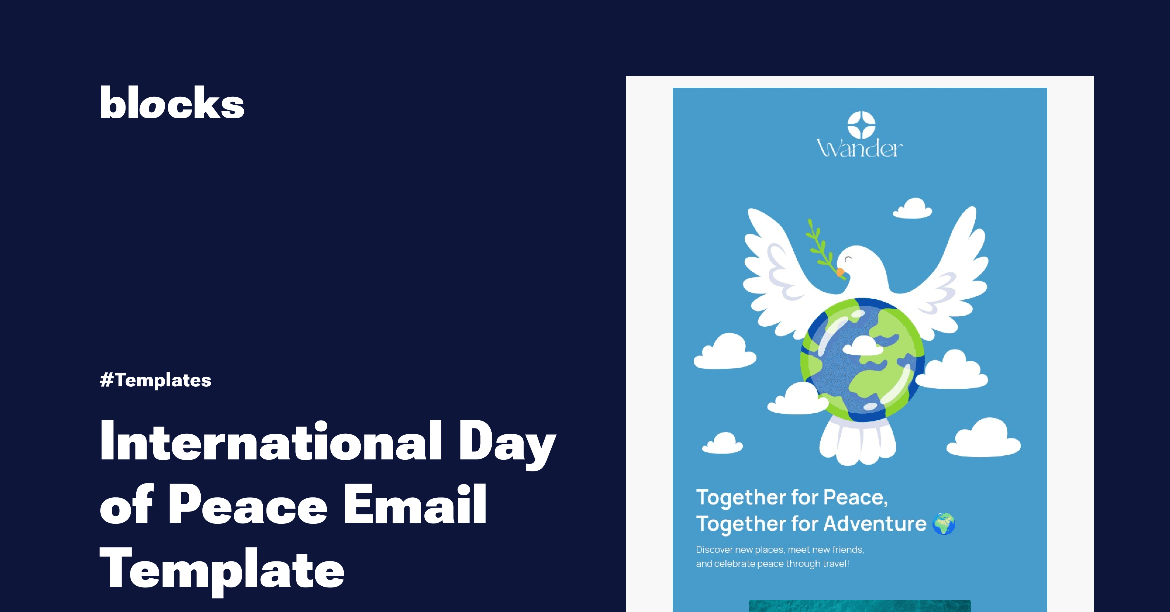 International Day of Peace: Email Template by Blocks - Blocks